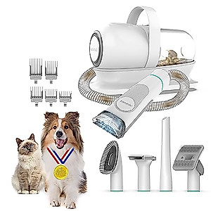 Neakasa by neabot P1 Pro Pet Grooming Kit & Vacuum Suction 99% Pet Hair with 5 Professional Grooming Shedding Tools for Dogs Cats and Other Animals