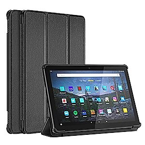 Fire HD 10 Tablet Case, Amazon Kindle Fire 10 Case, Ubearkk Folding Shell Stand Auto Wake/Sleep Protective Cover Case for All New Fire HD 10 & 10 Plus Tablet (11th Generation 2021 Release)