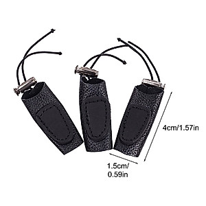 MiOYOOW Archery Glove, Adjustable Portable Three Finger Gloves Archery Accessories for Recurve Compound Bow