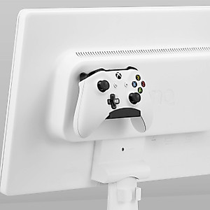 BRAINWAVZ Game Controller Wall Mount Stand Holder (2 Pack) for Xbox ONE Switch PS4 STEAM PC Nintendo, Universal Game Controller Accessories - No Screws, Stick on, Black