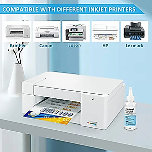 ATONER Printhead Cleaning Kit Printer Cleaning Kit Work for Canon Pixma/Brother/EP/HP 8600 8610 8620 WF-3640 7710 7620, Printer Cleaning Solution, Printer Nozzle Cleaner, Inkjet Printer Cleaner 100ML