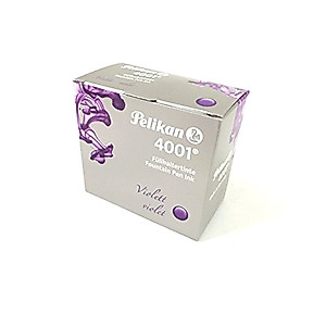 Pelikan 4001 Bottled Ink for Fountain Pens, Violet, 62.5ml, 1 Each (329193)