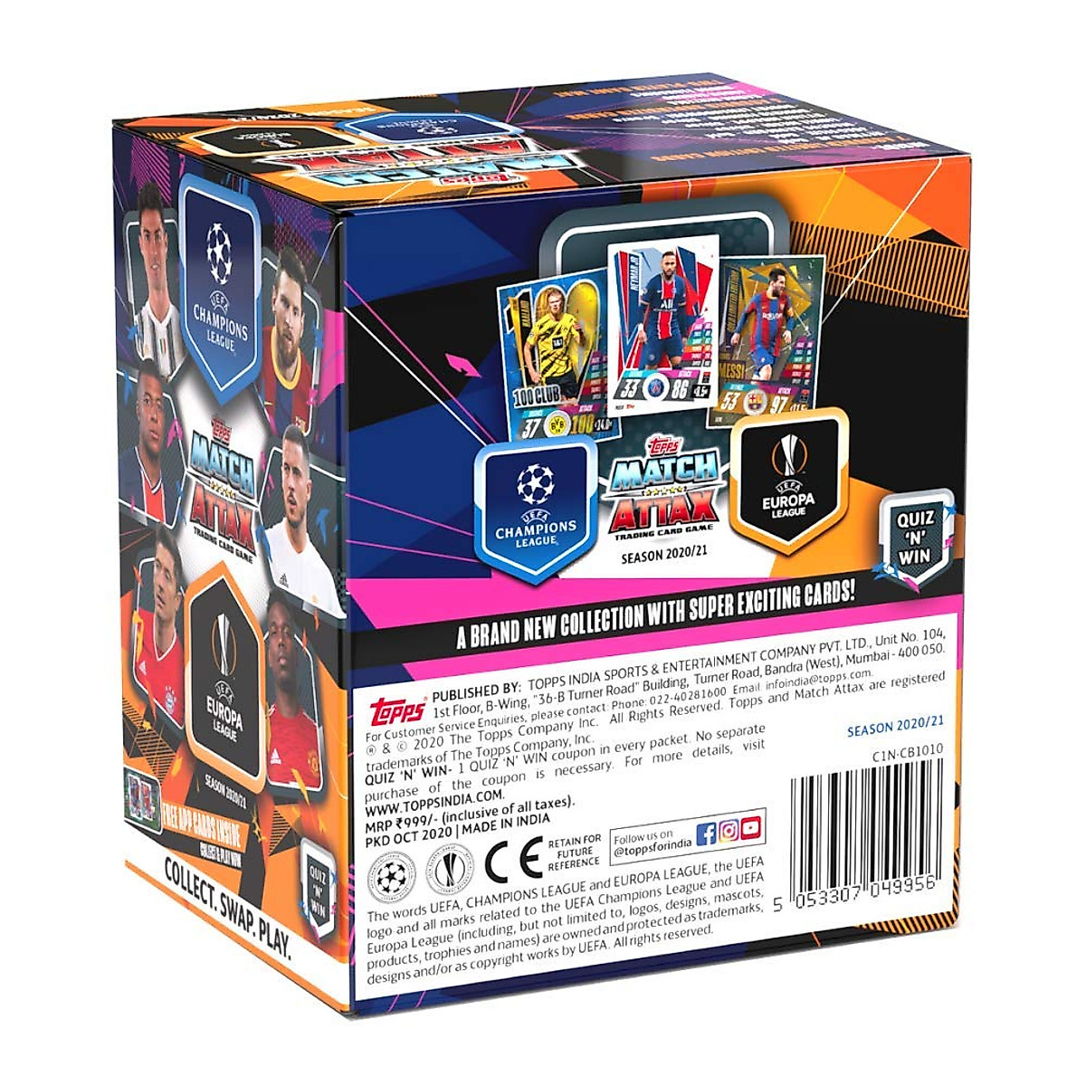 Topps India UEFA Champions League & Europa League TCG 2020/21 (Carry Box)