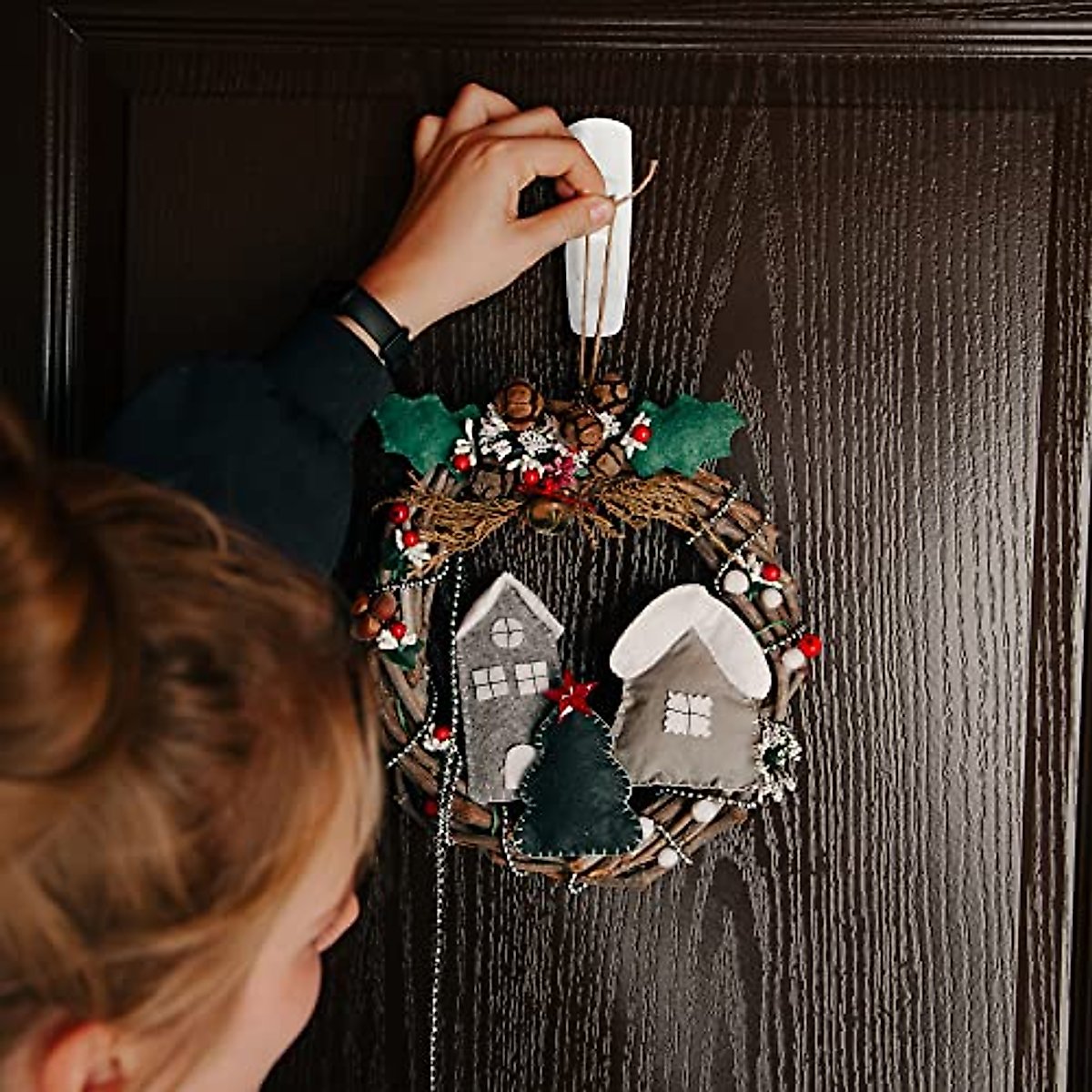 NeatEasy Large Utility Hooks, 16-Hooks, 22-Strips, Organize Damage-Free, 5lbs(Max) Wall Hooks, Waterproof Hooks for Hanging, Adhesive Hooks, Wall Hook