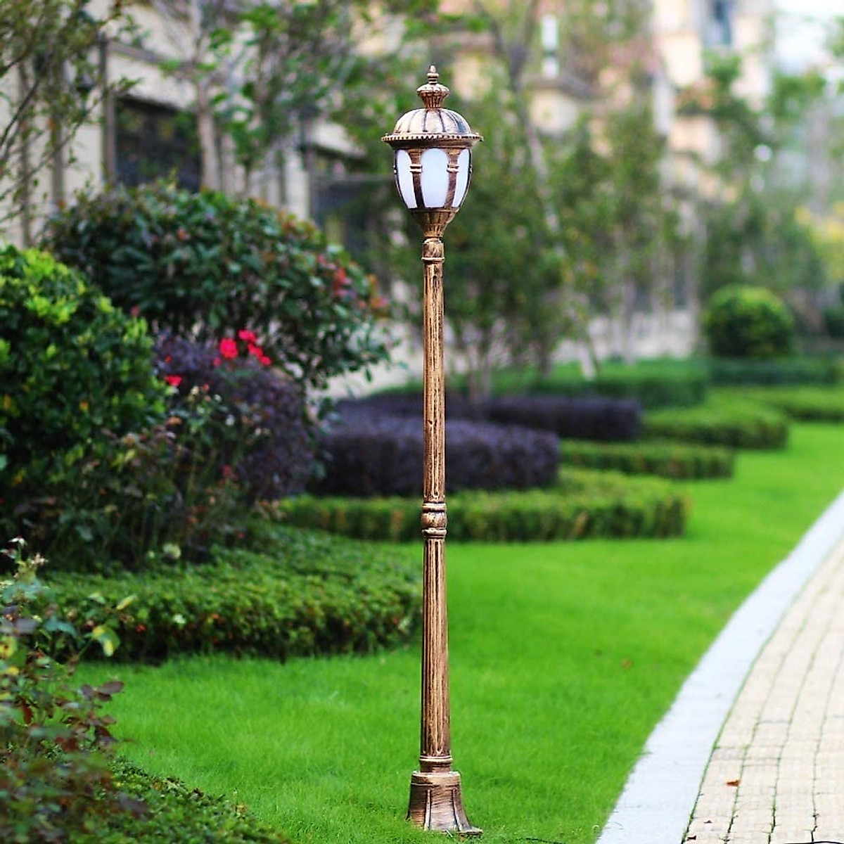 MODEBHD Garden Column Lamp Landscape Lantern Patio Pathway Walkway Outdoor Waterproof Street Light Post Light Outdoor Floor Lamp Table Lamp E27 Decoration Villa Park Fence Bollard Lamps