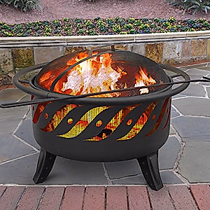 Landmann USA 23172 Patio Lights Firewave Firepit, Black