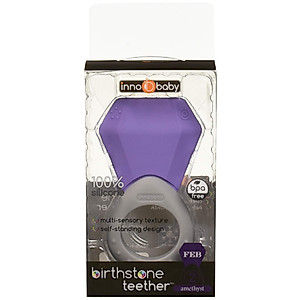 INNOBABY TEETHIN' Smart Birthstone Ring TEETHER - February (Amethyst)