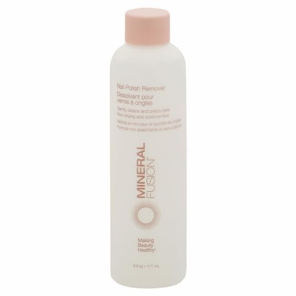 Mineral Fusion Nail Polish Remover, Acetone-Free & Non Drying for Regular & Shellac Nail Polishes, 6 Ounce