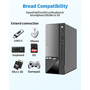 BYEASY Front Panel USB 3.0 Hub, 5 Ports 3.5 Inches Internal Metal USB Hub with 2 USB 3.0 Ports, SD/TF Internal Card Reader and USB 3.1 Gen 1 Type C Port Fits Any 3.5" Floppy Disk Bay