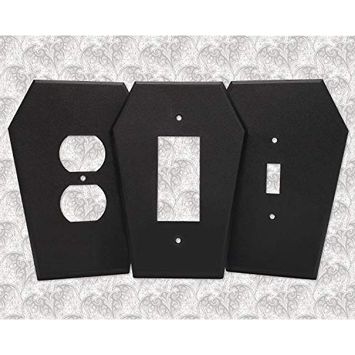 Coffin Single Toggle Light Switch Cover | 3D Printed Gothic Home Decor