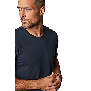 Velvet by Graham & Spencer mens Velvet Graham Spencer Men's Amaro Rounded Hem Crew Shirt, Midnight, X-Large US