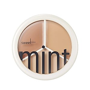 Tri-Color Concealer Make Up Concealer Foundation for Dark Skin Cover Spots Acne Marks Full Coverage Concealer Highlight Contours Waterproof Long Lasting Concealer Palette