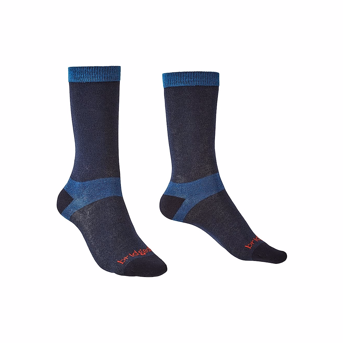Bridgedale Women's Coolmax Base Layer Liner Socks - 2 Pack, Navy, Small
