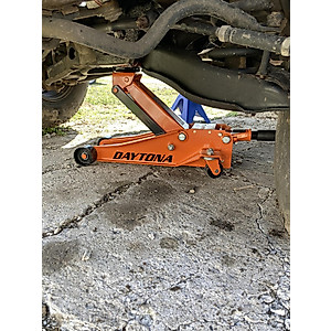 3 ton Steel Heavy Duty Floor Jack with Rapid Pump - Orange