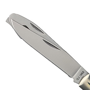 Old Timer 69OT Premium Trapper 7.4in High Carbon S.S. Traditional Folding Pocket Knife with Clip Point Blade, Sawcut Handle, and Convenient Size for Everyday Carry, Hunting, Camping, and Outdoors