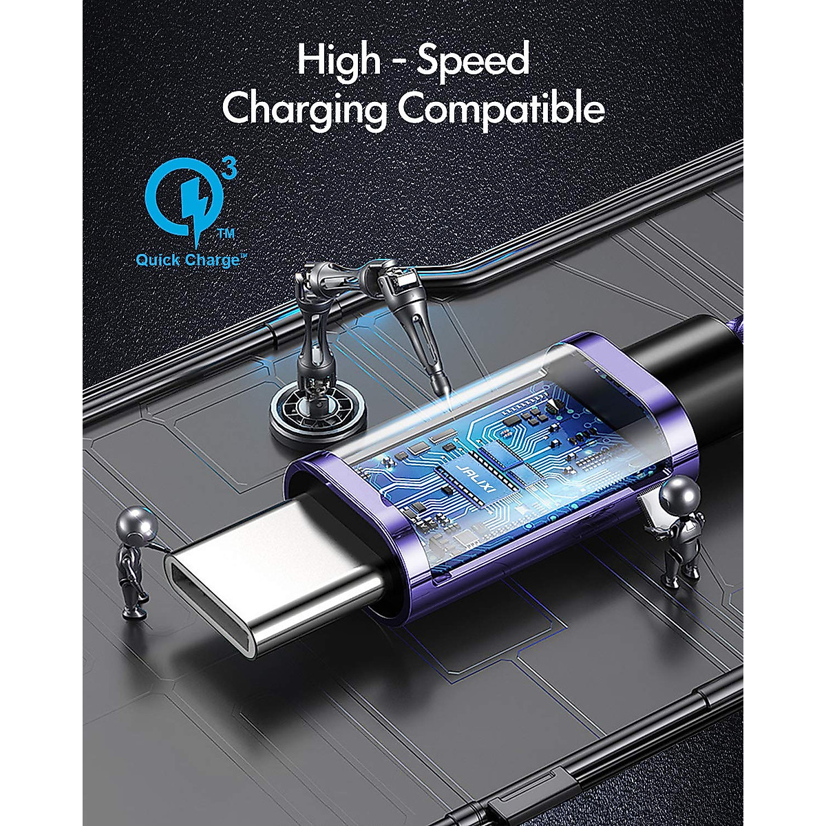 JALIXI USB C Charging Cable for iPhone 15, 3Pack (10ft+6ft+3ft) USB to USB C Cable, Braided Type C Charger Cord for iPhone 15 Pro Max, for Samsung Galaxy S23 S22 S21 Ultra S10, A15 A25 A35 A55, Pixel