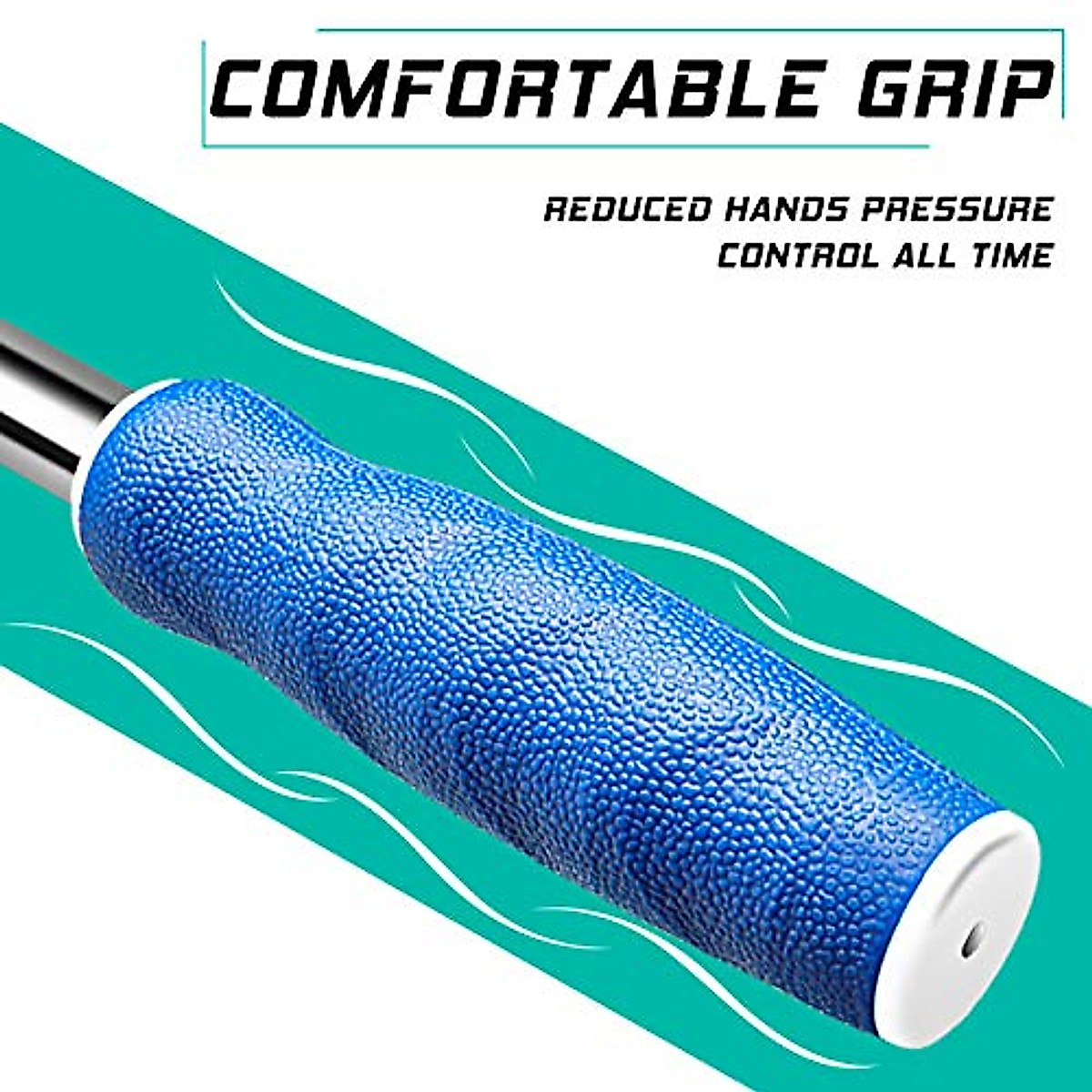 Golf Ball Retriever, Golf Ball Retriever Telescopic for Water with Spring Release-Ready Head, Ball Retriever Tool Golf with Locking Clip, Grabber Tool, Golf Accessories Golf Gift for Men(Blue, 6ft)