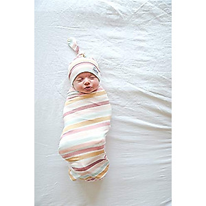 Copper Pearl Large Premium Knit Baby Swaddle Receiving Blanket Belle
