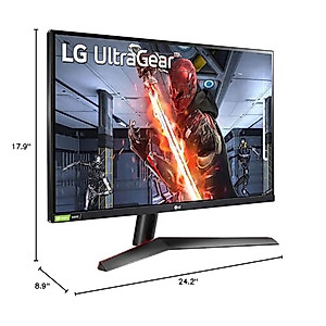 LG 27GN800-B 27 inch Ultragear QHD IPS 144Hz 16:9 G-SYNC HDR Monitor (Renewed)