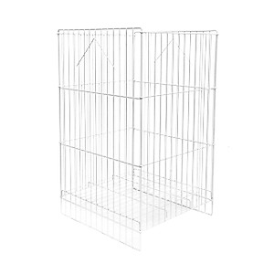 White Wire Dump Bin - 18" X 18" X 30"