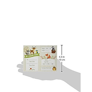 Lillian Rose Woodland Baby Shower Prediction Cards, Neutral, 5.5" x 4.25"