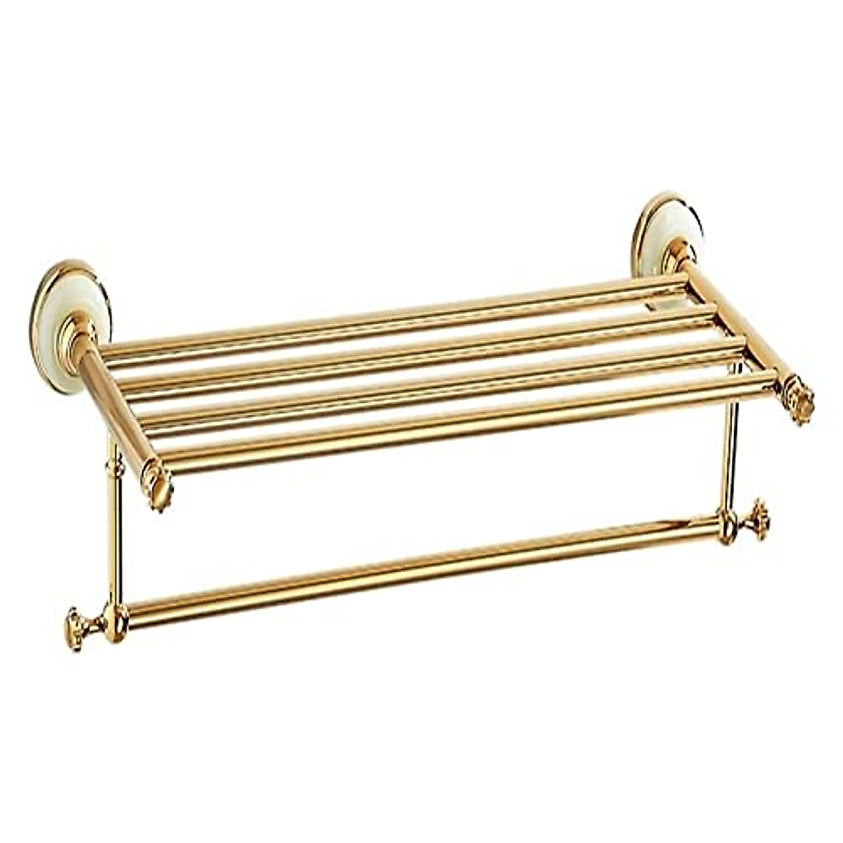 Towel BAR Rack Towel Rail for Bathroom,All Copper European Hand Towel Holder,Jade Bath Towel Rail,Bathroom Hardware Bathroom Rack Towel Bar/Towel Rack (Color : Double Rod, Size : Christmas Reindeer