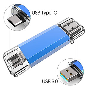 TOPESEL 32GB USB 3.0 Type C Dual OTG Flash Drive USB C Thumb Drive Memory Stick for USB-C Smartphones,Tablets & New MacBook