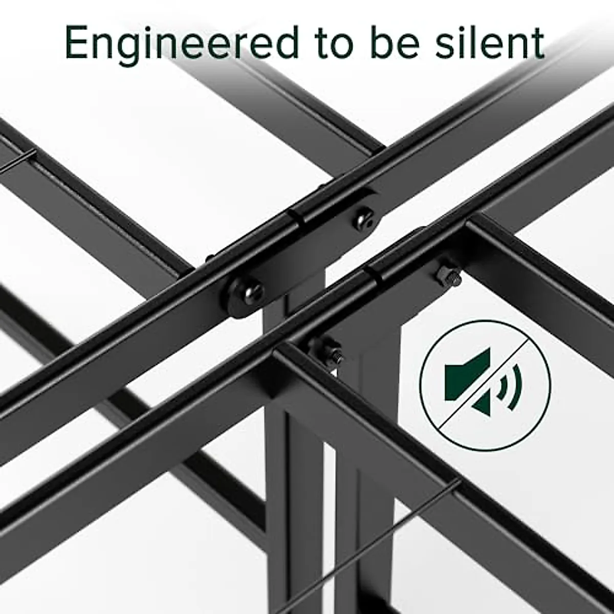 ZINUS SmartBase Heavy Duty Mattress Foundation, 18 Inch Metal Platform Bed Frame, No Box Spring Needed, Sturdy Steel Frame, Underbed Storage, King