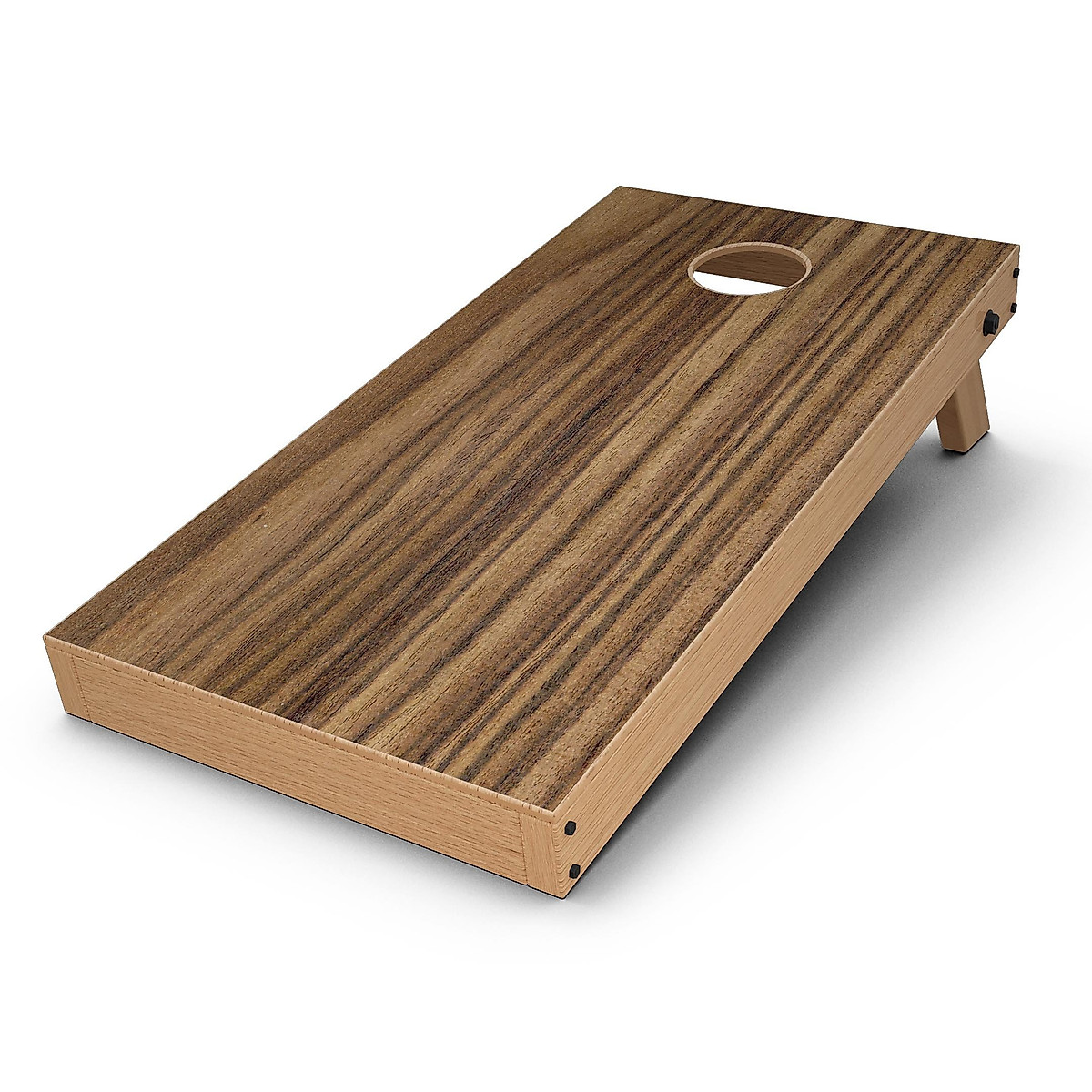 Design Skinz Wood Skin Set for Cornhole (Skin Only) - Bright Ebony Woodgrain