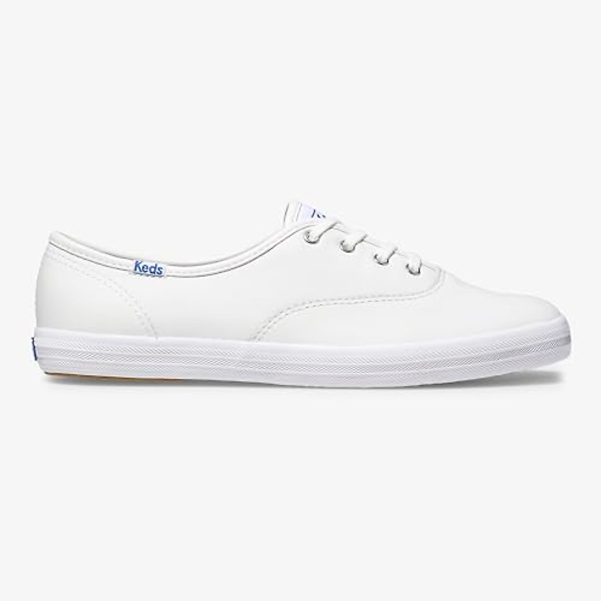 Keds Women's Champion Lace Up Sneaker, White Leather, 6.5