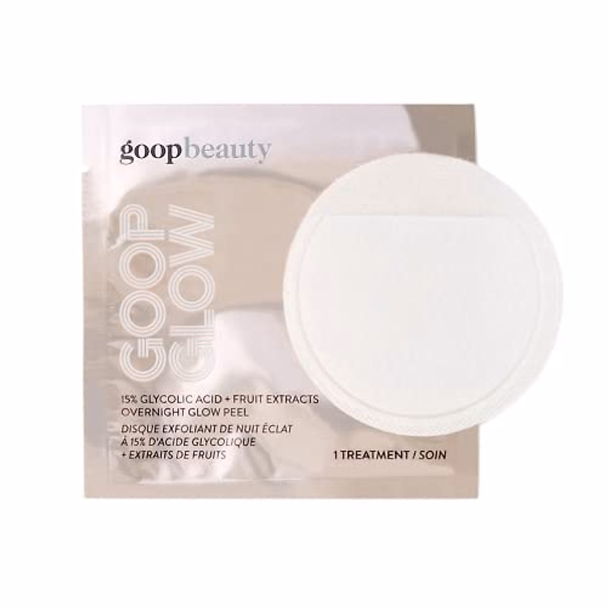 goop 15% Glycolic Acid Overnight Peel | Retexturizes, & Brightens Skin | Inspired by Professional Chemical Peels | 4 pack | Paraben and Silicone Free