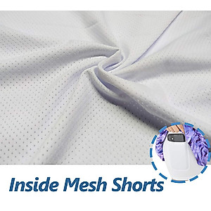 HonourSex Women Golf Skirts with Pockets Tennis Skirts with Shorts Skorts Activewear Hiking White L