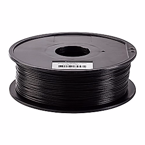 Monoprice ABS Plus+ Premium 3D Filament - Black - 1kg, 1.75mm Thick | 40% Stronger Than Ordinary ABS | For All ABS Compatible Printers (115848)