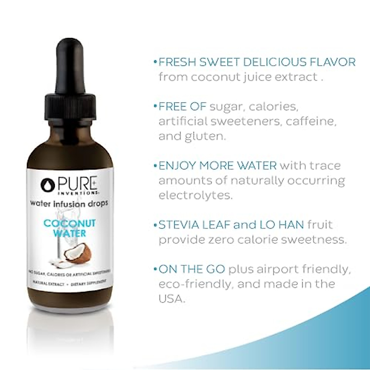 Pure Inventions - Mini Electrolyte Support Bundle Trio - Lemon Lime, Watermelon, Coconut Water - 12 Servings Each - Wellness Drops for Immunity, Wellness, & Hydration - includes Travel Bag