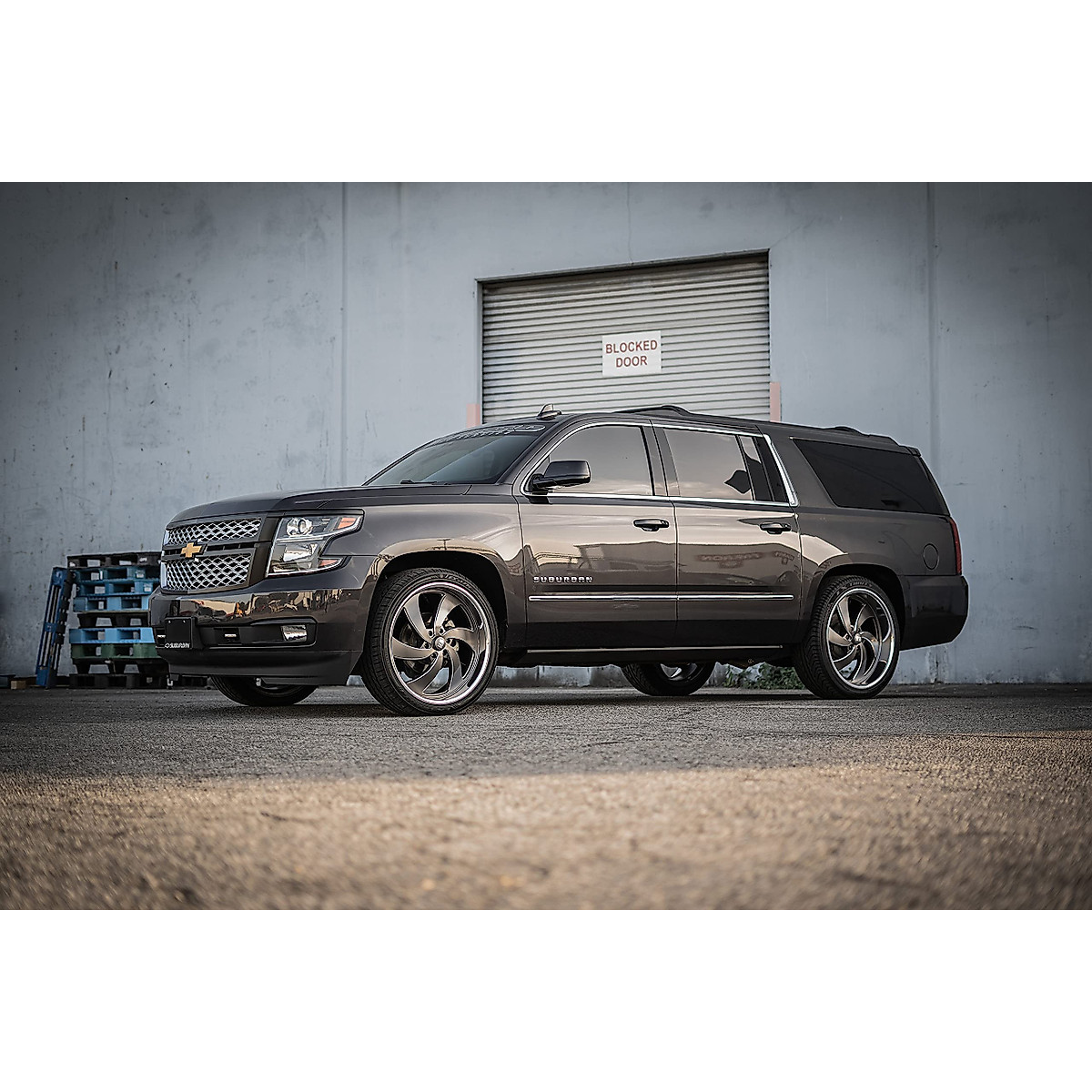 US Mags U133 DESPERADO Anthracite Milled Diamond Cut Milled Finish Wheel with Aluminum (24 x 9. inches /5 x 127 mm, 1 mm Offset)