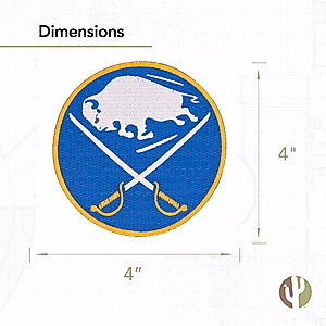 Desert Cactus Buffalo Sabres NHL Patch – National Hockey League Embroidered Iron On/Sew On Applique for Blazers, Jackets, Backpacks, Bags, Hats & Tactical Gear