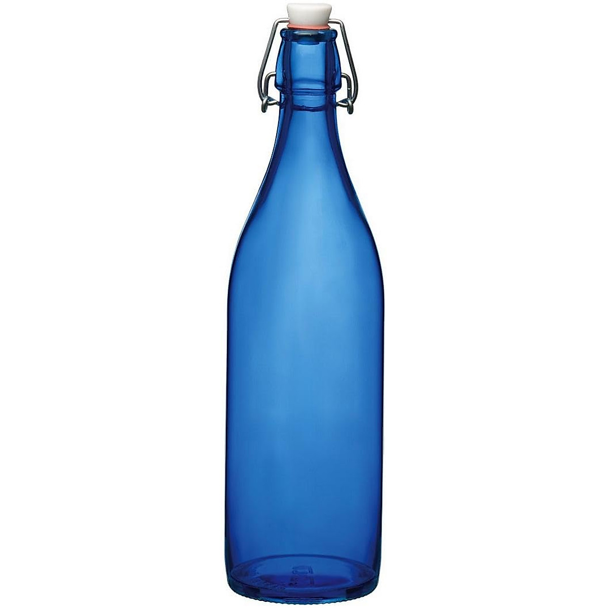 Bormioli Rocco Giara Sky Blue Glass Bottle With Stopper 33 3/4oz