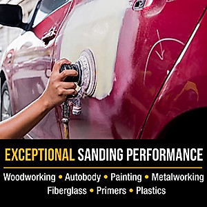 Dura-Gold Premium 5" 8-Hole Wet or Dry Sanding Disc Variety Pack Box - 400, 600, 800, 1000, 1200, 1500, 2000 & 3000 Grit (5 Discs Each, 40 Total) - Sandpaper Discs, Hook & Loop Backing, Color Sanding