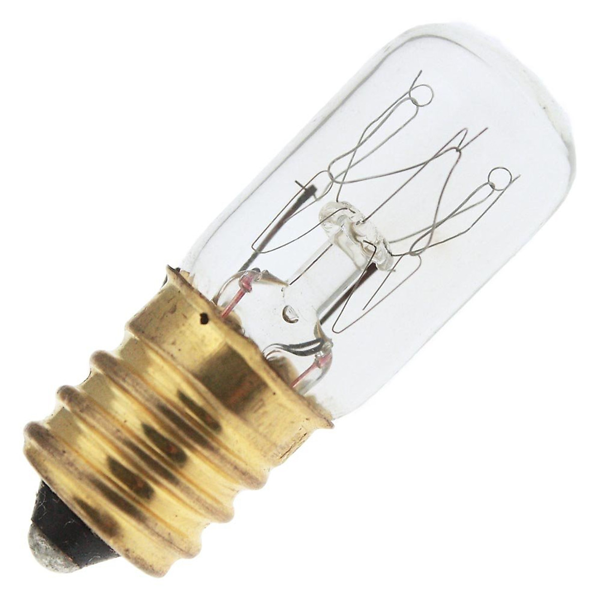 Industrial Performance 15T4C-S 130V (1 1/2"), 15 Watt, T4, Candelabra Screw (E12) Base Tubular Light Bulb (10 Bulbs)