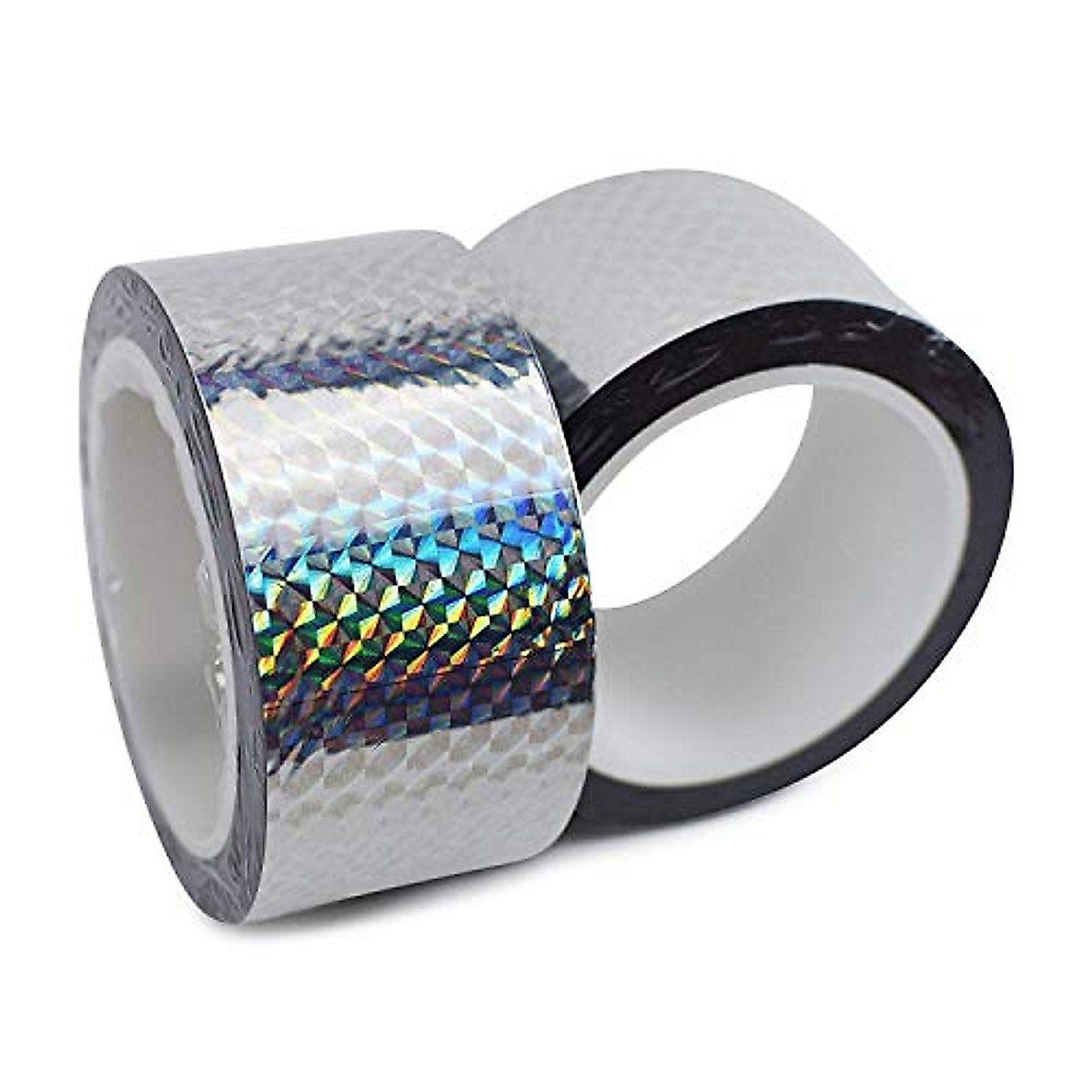 TooDeal 2PCS Bird Scare Repellent Flash Tape Holographic Deterrent Devices for Pigeon - Repellant Products to Prevent Birds from Hitting Windows/House - Reflective Ribbon