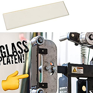 scottchen PRO Ceramic Glass Platen Liner/Ceramic Glass Platen for Belt Sander Grinder 200 * 50 * 5mm