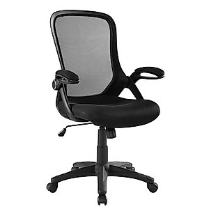 Modway Assert Mesh Adjustable Swivel Computer Desk Office Chair In Black