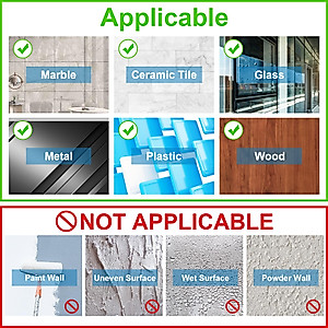 KKEETUR Acrylic Sign Holder 8.5 X 11 Wall Mount, 6 Pack Plexiglass Clear Wall Sign Holder, Premium Frame Plastic Door Sign Holders with 12 Pcs Double Sided Tape Adhesive (No Drilling)