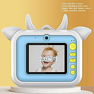 FECAMOS Print Camera, Video Recording Eye Protection Screen 24MP Camera for Daily Use