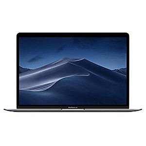 Apple 13.3 inches MacBook Air with Retina Display, Intel Core i5 8th Gen Dual-Core, 8GB RAM, 128GB SSD - Mid 2019, Space Gray MVFH2LL/A (Renewed)