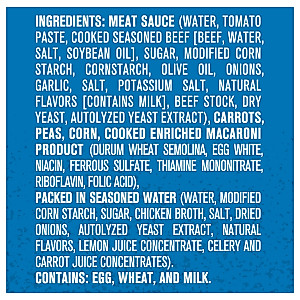 Gerber Mealtime for Toddler Pasta Stars in Meat Sauce with Side of Mixed Veggies, 6.80 Ounce (Pack of 8)