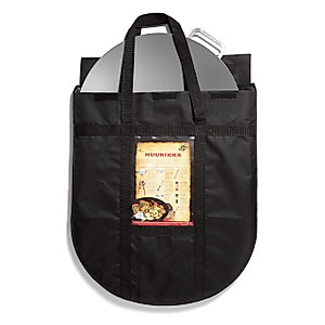 Muurikka Grill Pan 58 cm with Protective Bag, Outdoor Pan, Fire Pan Made of Robust Rolled Steel for Campfire & Grill