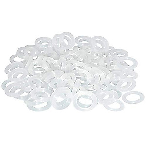 ThreeBulls 120Pcs Clear Rubber O-Ring Switch Dampeners Keycap White for Cherry MX Key Switch Keyboards Dampers