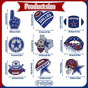 36 Pcs Cowboys Party Decorations,Cowboy Hanging Swirl Decoration for Cowboys Birthday Decoration Football Party Supplies