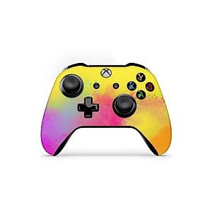 ZOOMHITSKINS Controller Skin Compatible with X1 S and X1 X, Vinyl Sticker Technology, Frog Yellow Neon Pink, Durable, Bubble-free, Goo-free, 1 Skin, Made in The USA